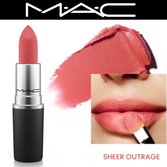 MAC Cosmetics | Makeup | Mac Powder Kiss Lipstick Sheer Outrage 928 ...